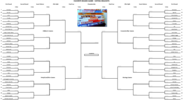 Favorite Board Games – Round One – Voting Brackets
